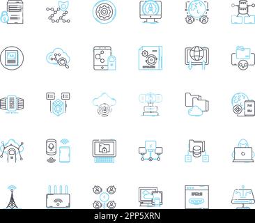 Bold and daring linear icons set. Courageous, Fearless, Adventurous ...