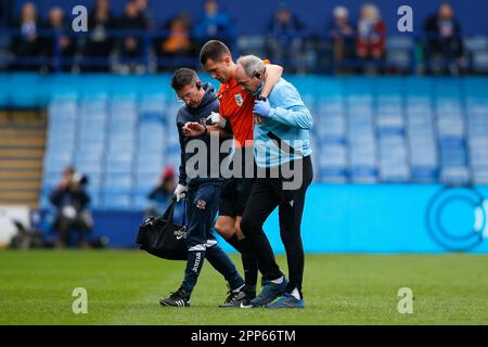 Referee Declan Bourne during the Sky Bet League 1 match Wrexham vs ...