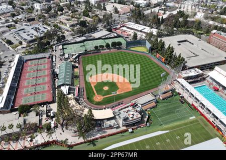 A general overall aerial view of Dedeaux Field on the campus of the ...