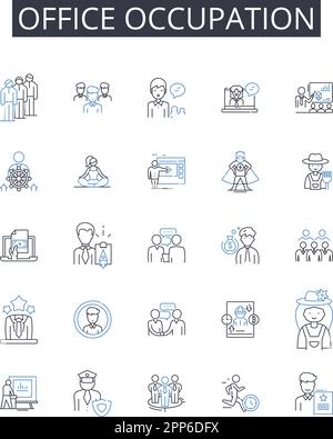 Grading line icons collection. Evaluation, Ranking, Assessment, Scoring ...