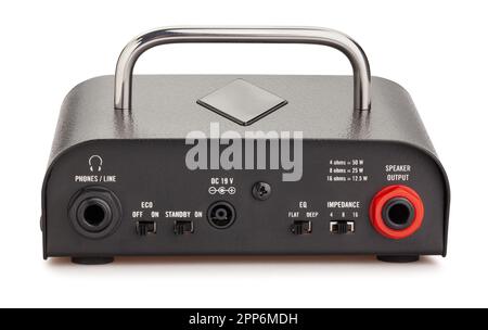 electric guitar back path isolated on white Stock Photo - Alamy