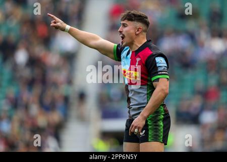 Harlequins' Caden Murley during the Gallagher Premiership match at ...