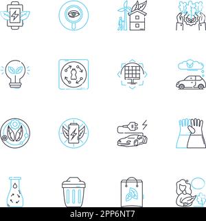 Bioengineering solutions linear icons set. Biomechanics, Biomaterials ...