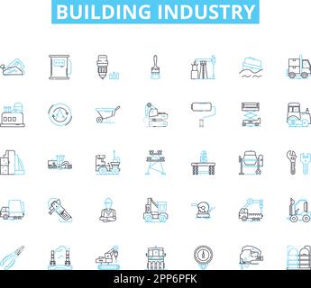 Structural engineering linear icons set. Stability, Analysis, Design ...