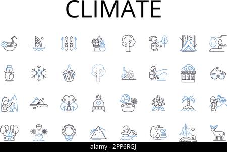Biosphere line icons collection. Ecosystem, Diversity, Sustainability ...