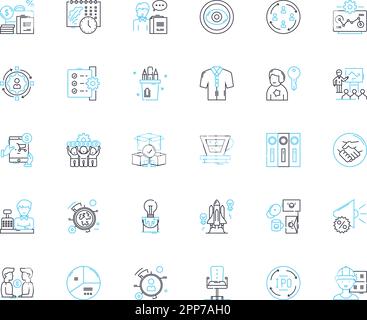 Financial Managers linear icons set. Analysis, Budgeting, Investments ...
