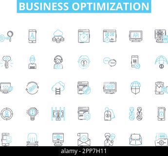 Supply Chain Efficiency set. Strategic logistics from route planning ...