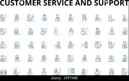 Availability linear icons set. Preparedness, Responsiveness ...