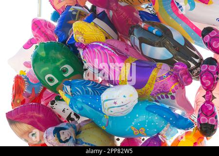 coloured balloons of different sizes and shapes Stock Photo - Alamy