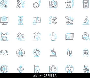 Biodiversity loss linear icons set. Extinction, Habitat, Fragmentation ...