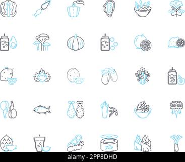 Alternative fuels linear icons set. Biofuels, Ethanol, Biodiesel ...