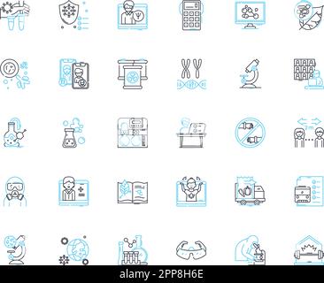 Authentic genuine linear icons set. Hst, Original, , Pure, Valid ...