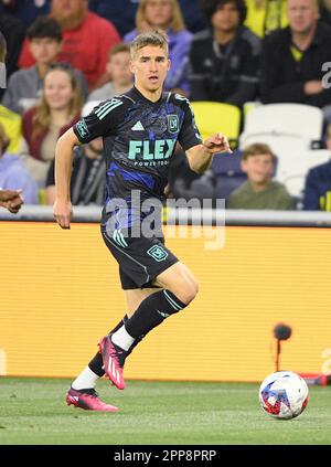 Los Angeles FC forward Stipe Biuk runs across the field during the ...