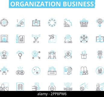 streamlining business process line icon vector. streamlining business ...
