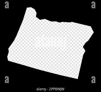 Oregon, state of USA - solid black outline map of country area. Simple ...
