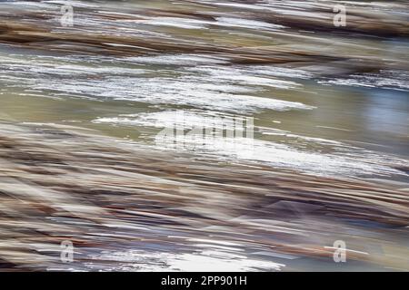 Abstract image of Running Water in a Stream Stock Photo - Alamy