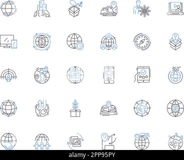 Elevation line icons collection. Altitude, Height, Summit, Peak, Top ...
