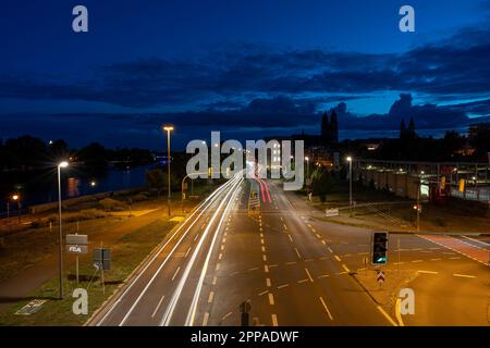 Long exposure of large junction from above Stock Photo - Alamy