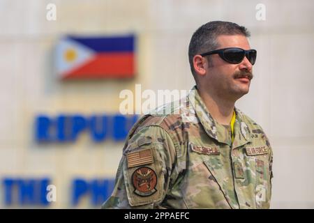 Subic Bay, Bataan, The Philippines. 23rd Apr, 2023. Filipino soldiers ...