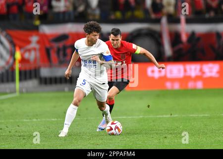 Chengdu Rongcheng Football Club defeated Shanghai Port Football Club ...