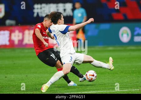 Chengdu Rongcheng Football Club defeated Qingdao Hainiu Football Club ...