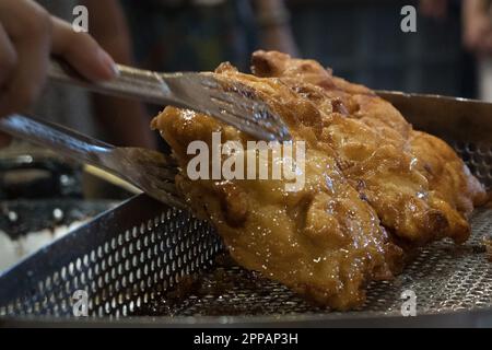 The fried cempedak which is the fruit similar with jackfruit but with ...