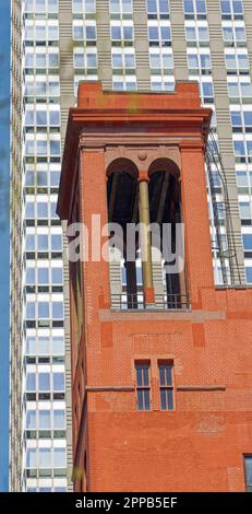 Morgan Lofts’ deep red brick façade and lofty colonnade are a sharp ...