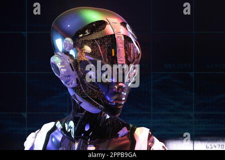 Artistic Representation Of A Humanoid Robot With Artificial ...