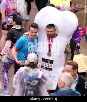 Jake Quickenden dressed as a bone running to raise awareness and money ...