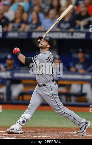 Chicago White Sox left fielder Sam Antonacci attempts to catch a two ...
