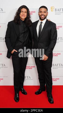 Christo Fernandez (left) and Kola Bokinni during the Bafta Television ...
