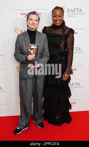 Selina MaCarthur with the Editing: Fiction award during the Bafta ...