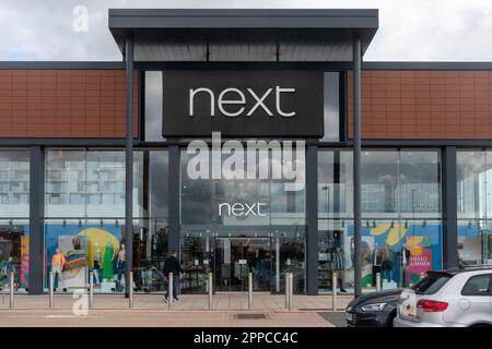 Next shop clothing and home store sign logo Stock Photo - Alamy