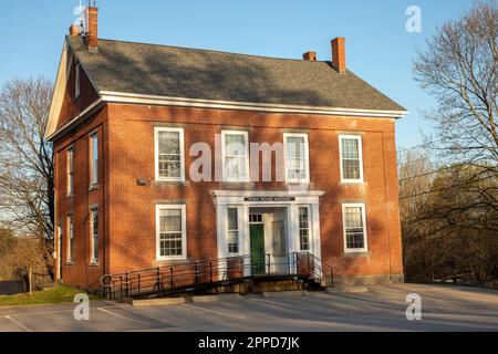 The Town Hall near the Petersham, MA town common, a rural town in ...