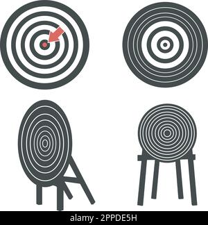target with arrow icon vector illustration design Stock Vector Image ...