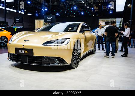 Yuanhang Y6 EV sedan on display at the 2023 Shanghai Auto Show Stock ...