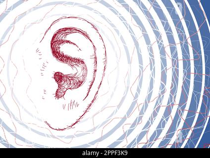 Sketch of colorful musical sound wave with music notes isolated. Vector ...
