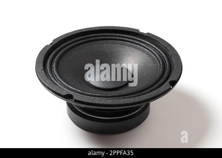 The black audio loudspeaker. audio equipment concept Stock Photo - Alamy