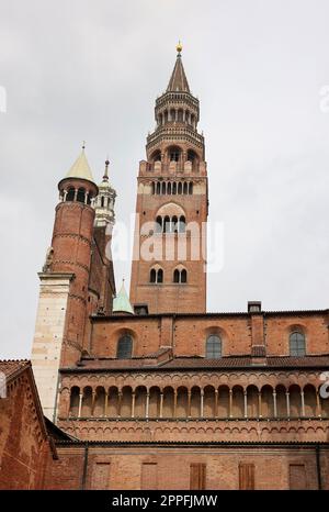 Italy, Lombardy, Cremona, Torrazzo, Bell Tower, Duomo, cathedral Stock ...