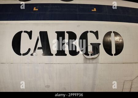 Cargo label on aircraft Stock Photo - Alamy