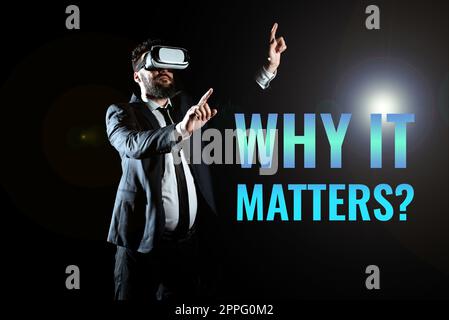 Handwriting text Why It Matters. Word Written on Important Reasons to ...