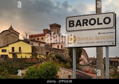 famous barolo castel and village in Italy Stock Photo - Alamy