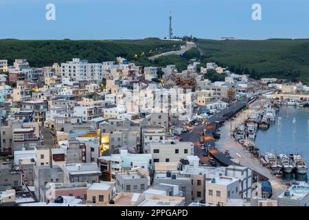 Waian Fishing Harbor in Penghu of Taiwan Stock Photo - Alamy