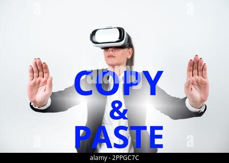 Writing displaying text Copy Paste. Business overview an imitation ...
