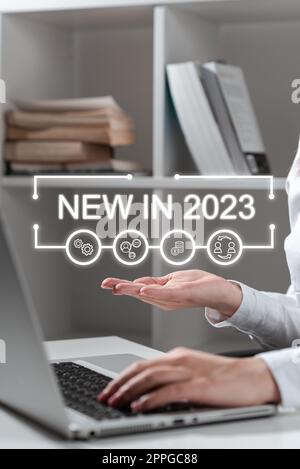 Conceptual display 2023 New Year Goals. Business concept Resolutions ...