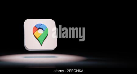 Google G App Icon Spotlighted on Black Background Stock Photo - Alamy