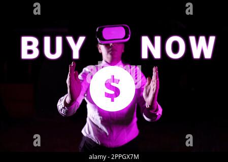 Text showing inspiration Buy Now. Internet Concept asking someone to ...