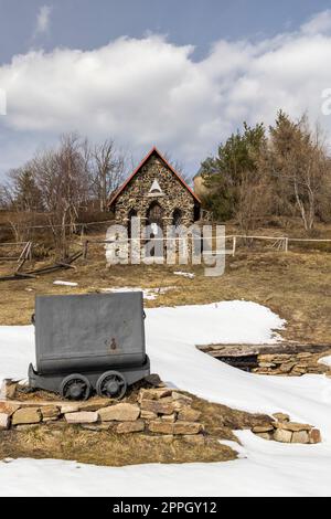 The mining landscape Mednik Hill, UNESCO World Heritage site Stock ...