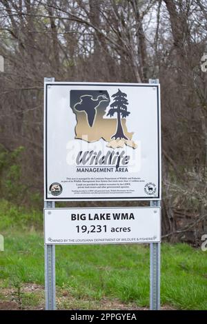 Big Lake WMA Sign Stock Photo - Alamy
