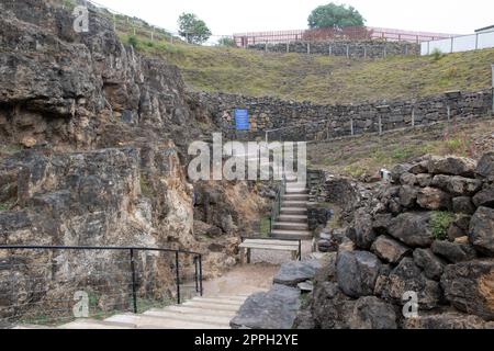Prehistoric copper mines in Walves, the Great Orme Mines Stock Photo ...